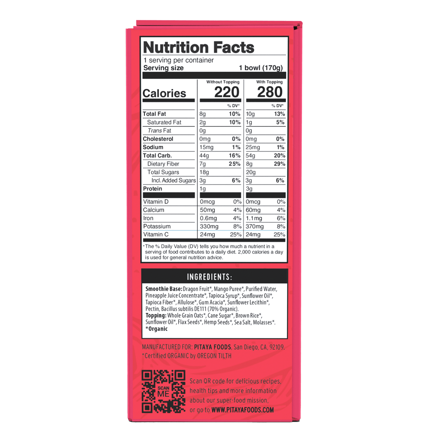 Organic Inner Health Smoothie Bowl