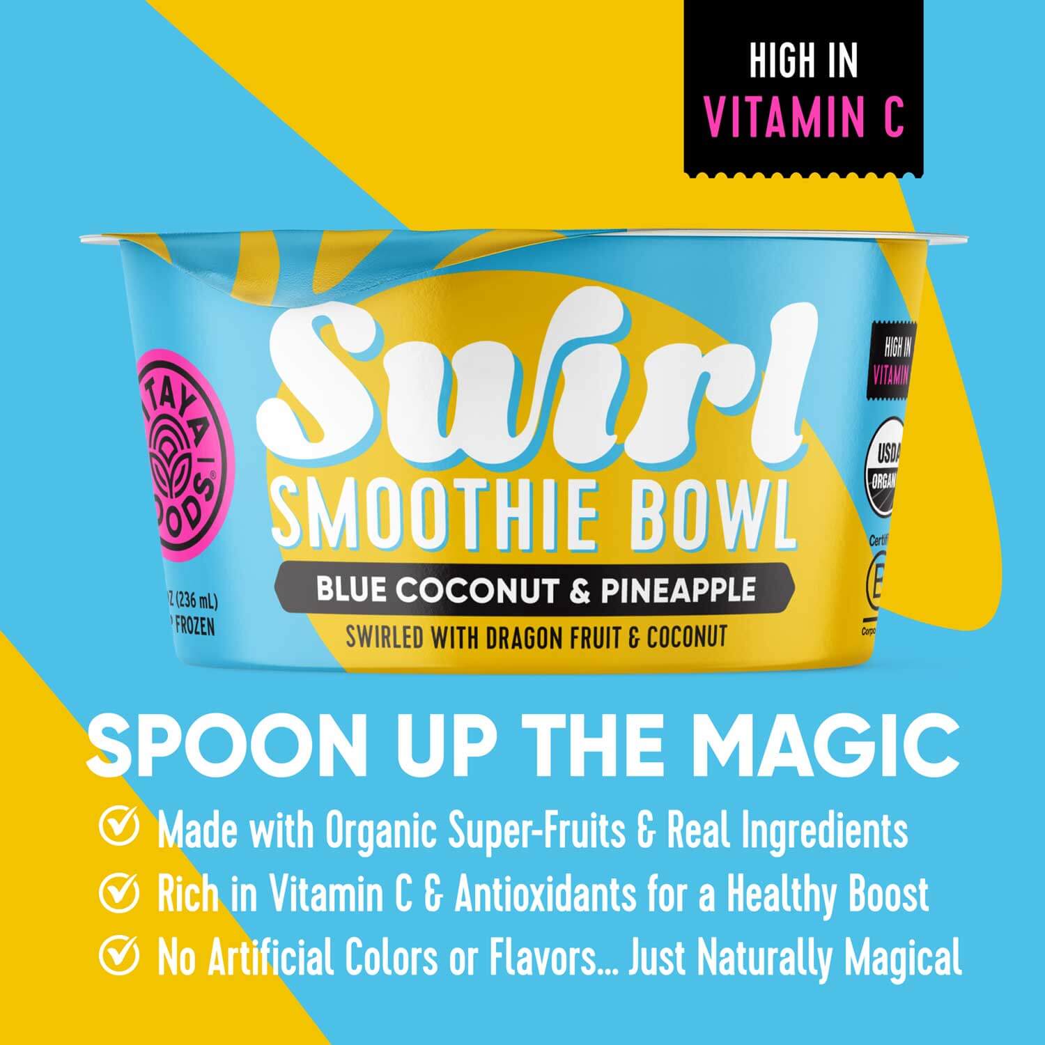 Organic Coconut and Pineapple Swirl Bowl