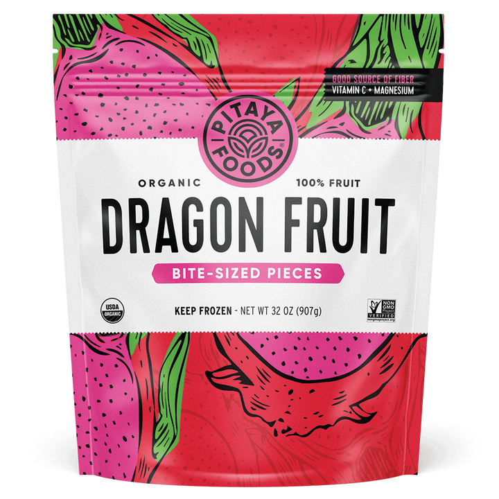Pitaya Dragon Fruit Cubes 2Lb Bags